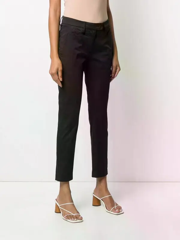 DONDUP Cigarette Slim-fit Trousers - Black