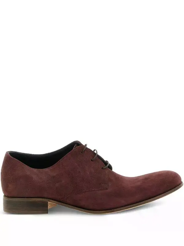 JULIAN Suede Derby Shoes - Red