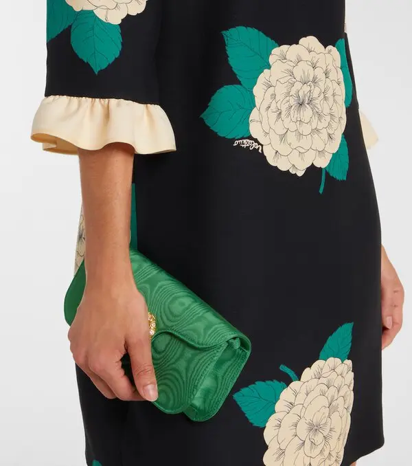Valentino Garavani Crepe Couture Floral Minidress