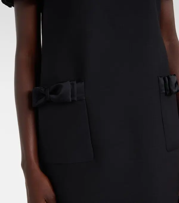 Valentino Garavani Crepe Couture Bow-detail Minidress