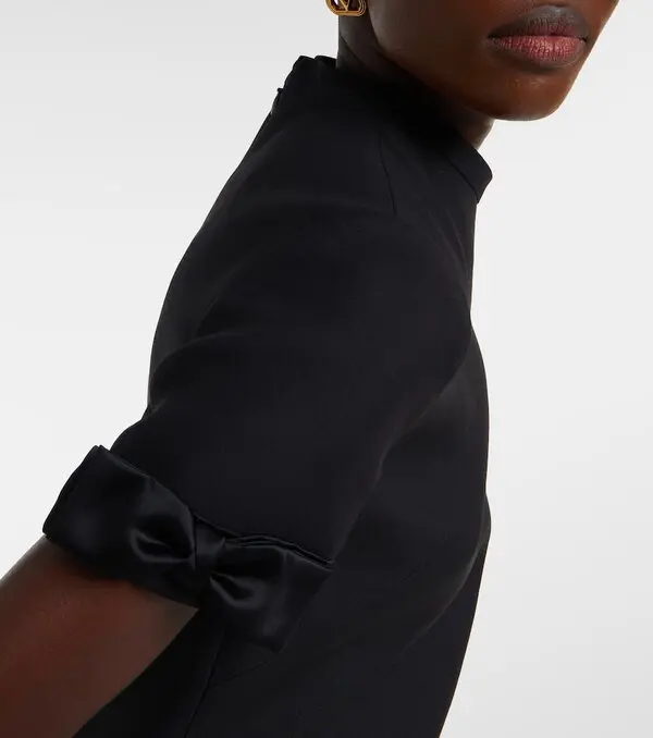 Valentino Garavani Crepe Couture Bow-detail Minidress