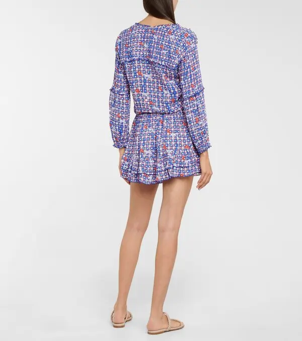 Poupette St Barth Ilona Printed Minidress