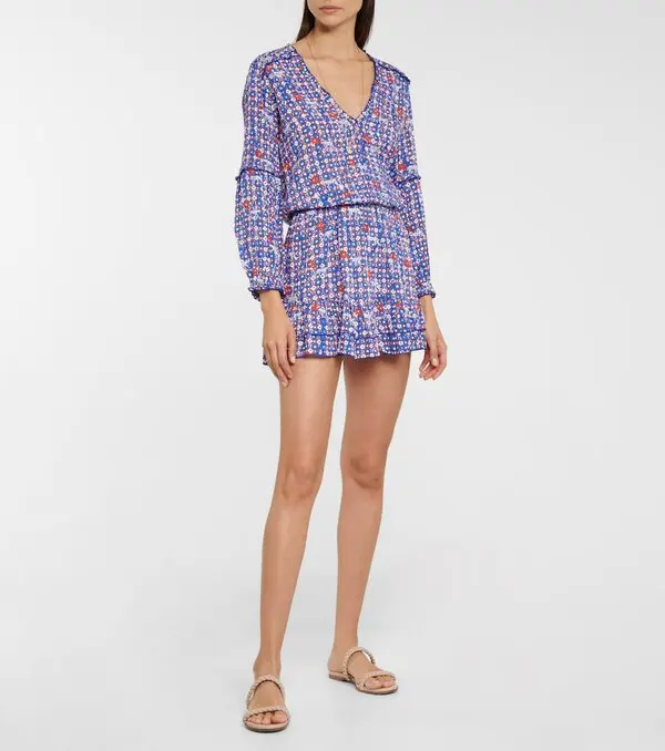 Poupette St Barth Ilona Printed Minidress