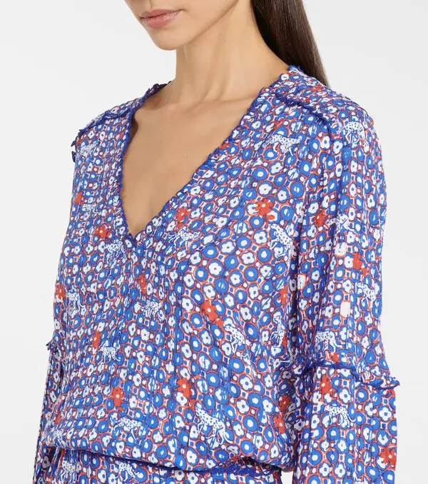 Poupette St Barth Ilona Printed Minidress