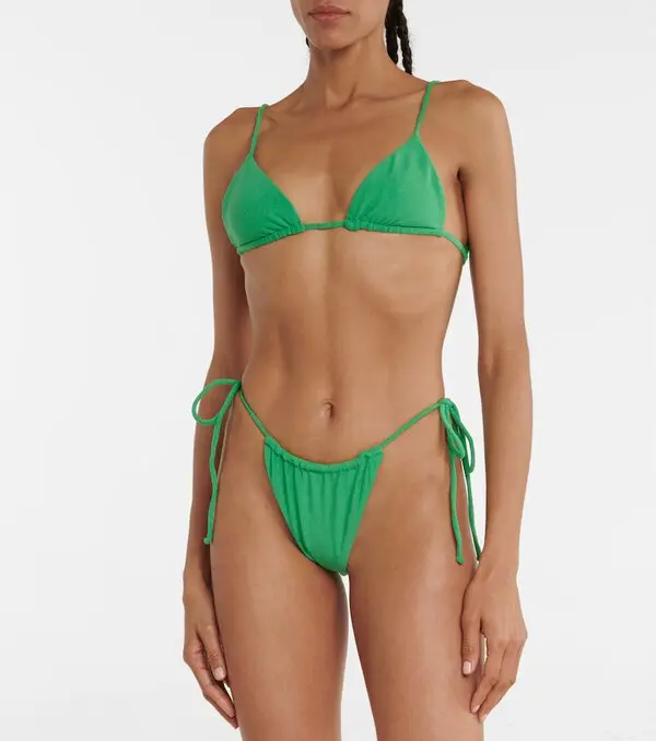 Jade Swim Via Bikini Top - Green