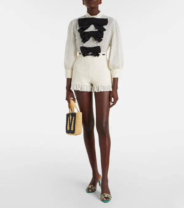 Valentino Garavani Bow Detail Cotton Top