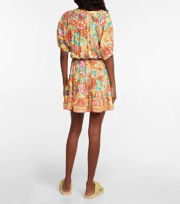 Poupette St Barth Bona Tiered Minidress
