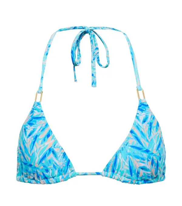 Melissa Odabash Cancun Printed Triangle Bikini Top - Multicoloured