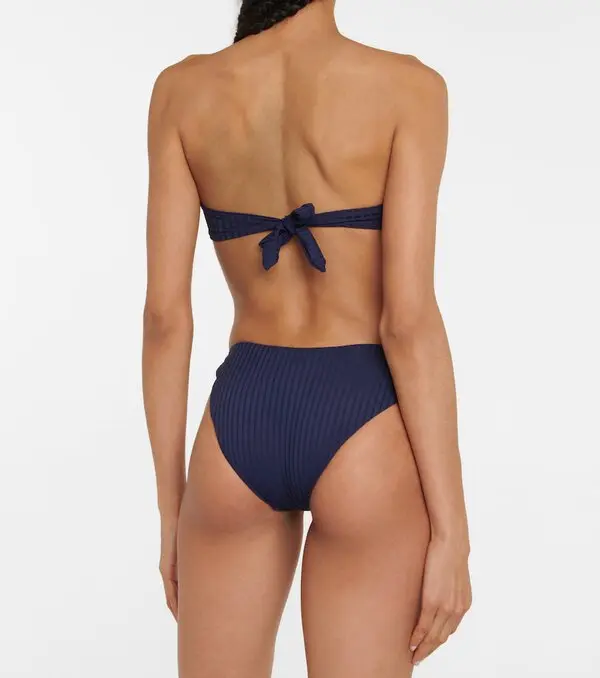 Melissa Odabash Evita Bandeau Bikini Top - Blue