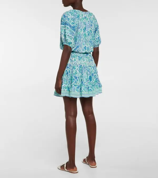 Poupette St Barth Bona Printed Mini Dress
