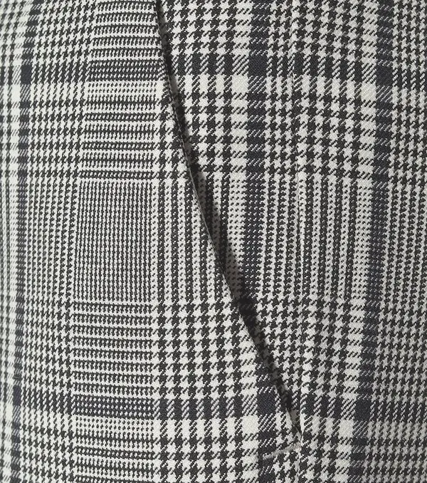 Velvet By Graham & Spencer Abigail High-rise Straight Leg Plaid Trousers