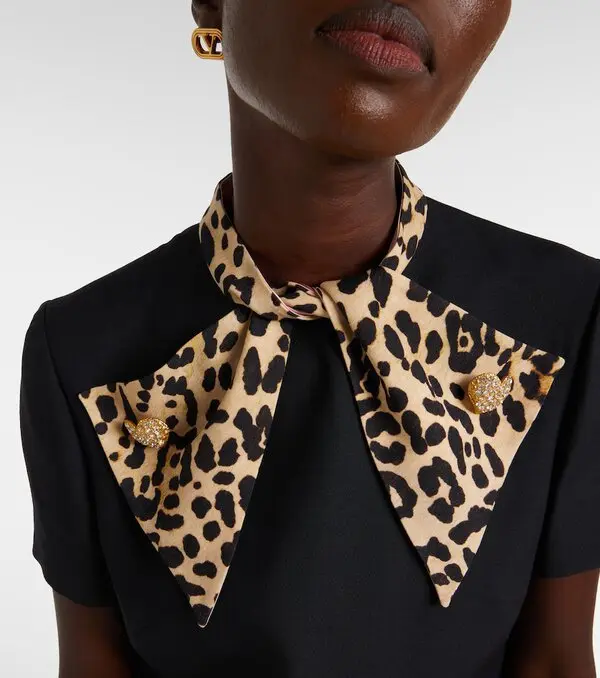 Valentino Garavani Crepe Couture Bow-detail Minidress