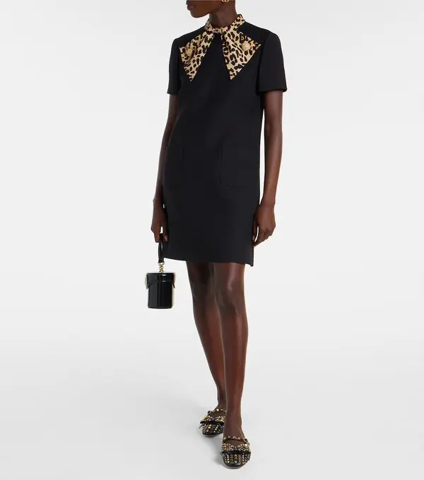 Valentino Garavani Crepe Couture Bow-detail Minidress