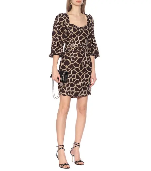 Rebecca Vallance Acacia Linen-blend Mini Dress