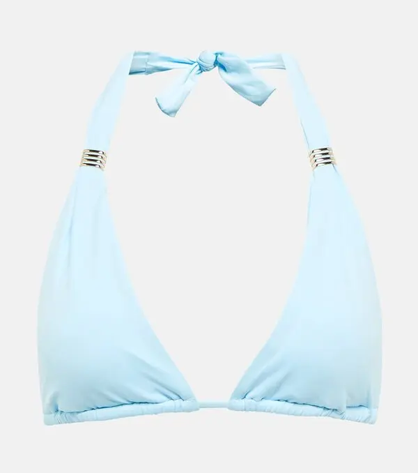 Melissa Odabash Grenada Halterneck Bikini Top - Blue