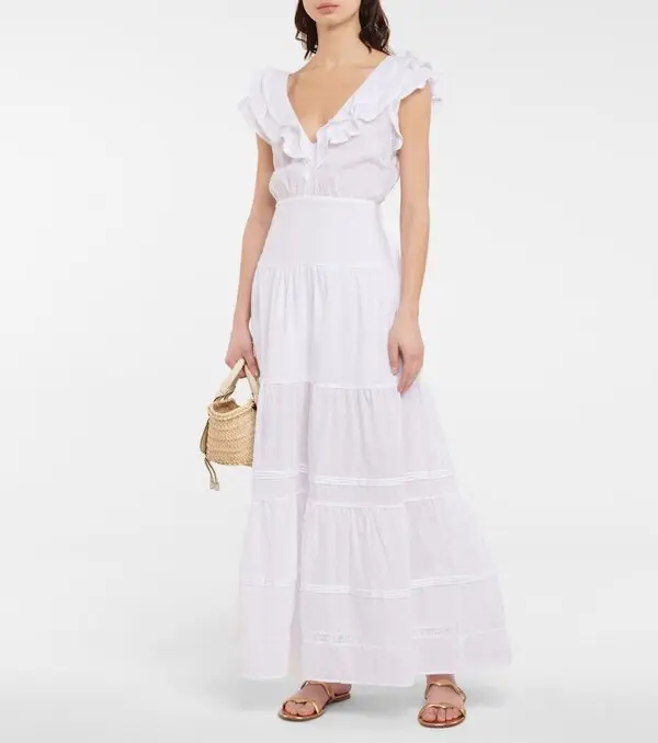 Poupette St Barth Della Cotton Midi Dress