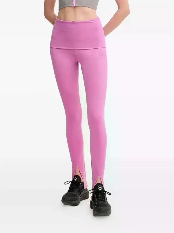 Adidas By Stella McCartney Truestrength Split-hem Leggings - Pink