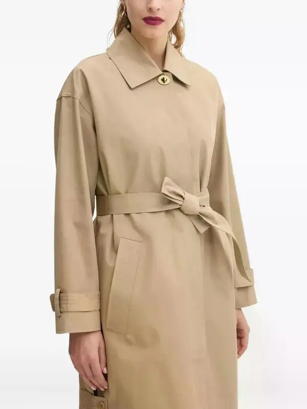 SESSUN Belted Buttoned Trench Coat