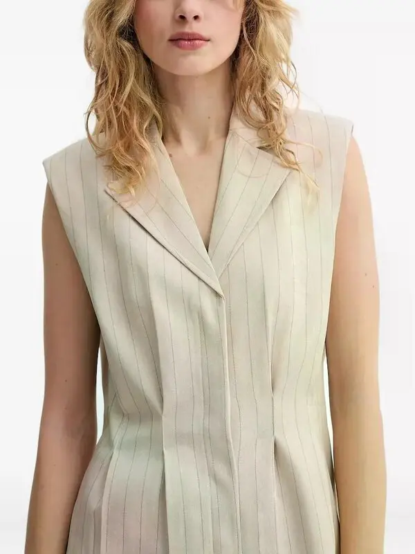 BRUUNS BAZAAR Pinstripe Sleeveless Waistcoat