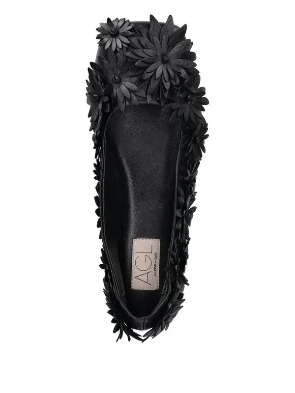 Agl Ceramic Full Flowers Ballet Flats