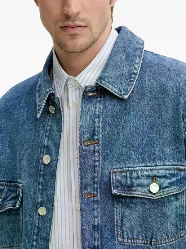 WON HUNDRED Flap-pocket Denim Jacket - Blue