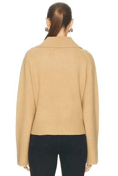 Jenni Kayne Cashmere Polo Top - Camel