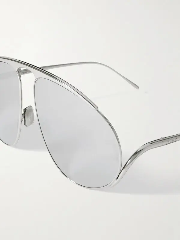Loewe Tone Aviator Sunglasses - Silver
