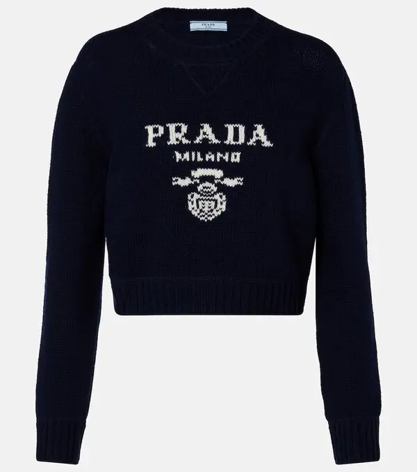 Prada Wool And Cashmere Sweater - Blue