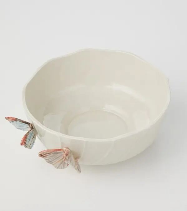 BORDALLO PINHEIRO Cloudy Butterflies Salad Bowl Claudia Schiffer - Multicoloured