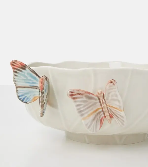 BORDALLO PINHEIRO Cloudy Butterflies Salad Bowl Claudia Schiffer - Multicoloured