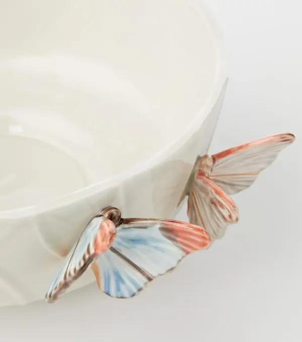 BORDALLO PINHEIRO Cloudy Butterflies Salad Bowl Claudia Schiffer - Multicoloured