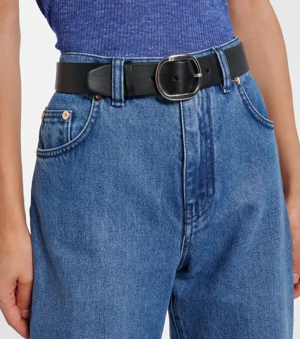 Gabriela Hearst Elster Leather Belt - Black