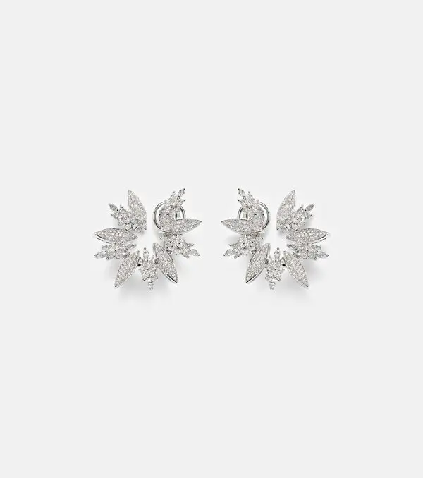 Yeprem Y-couture 18kt White Gold Earrings With Diamonds - Silver