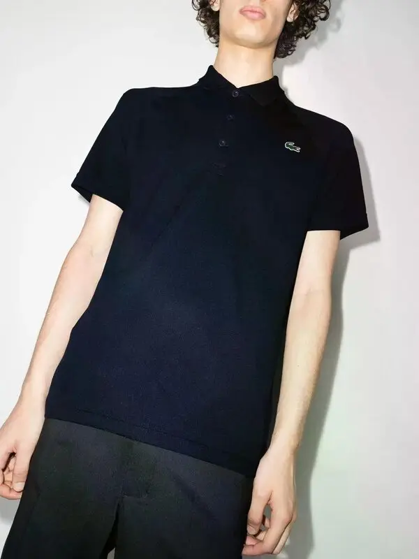 Lacoste Logo-patch Short-sleeved Polo Shirt - Blue