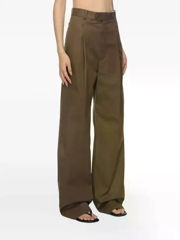 Carven Pleated Front Cotton Trousers