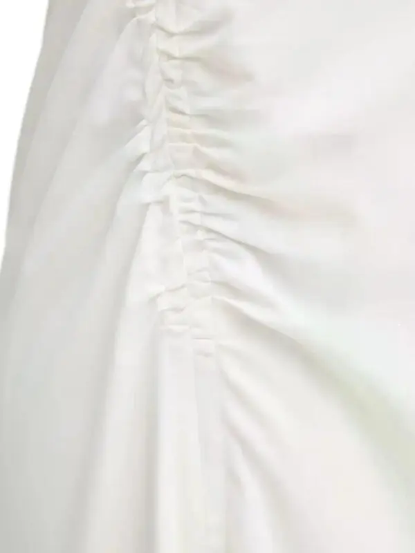 SAMSOE SAMSOE Ruched Midi Dress - White