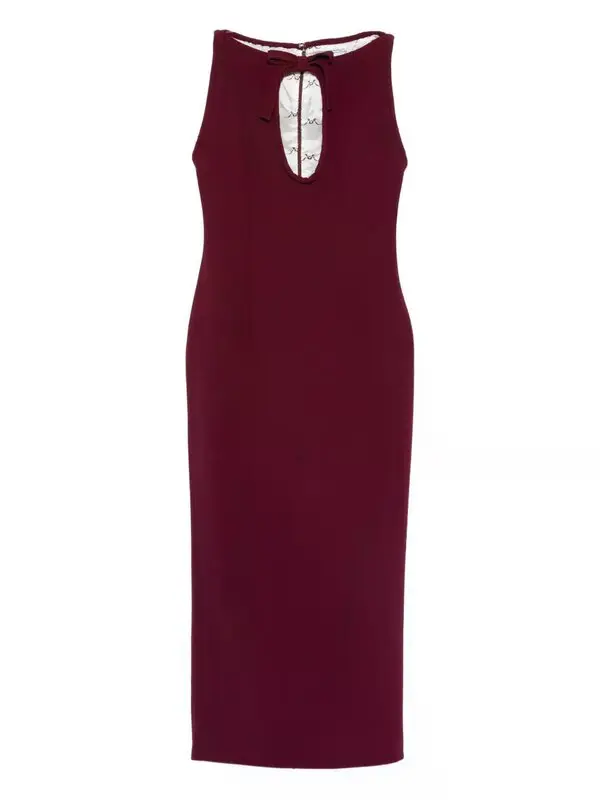 ROWEN ROSE Sleeveless Keyhole Neckline Mini Dress