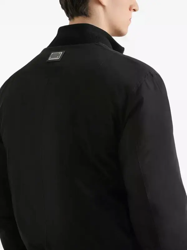 Dolce & Gabbana Leather-trimmed Bomber Jacket