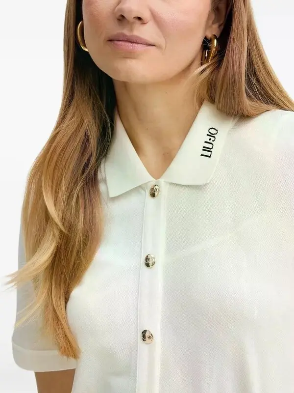 Liu Jo Collar Detail Button-up Mini Dress