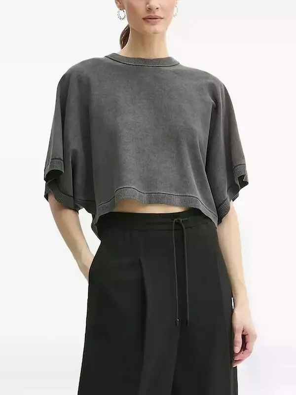 Michael Kors Cropped T-shirt - Grey