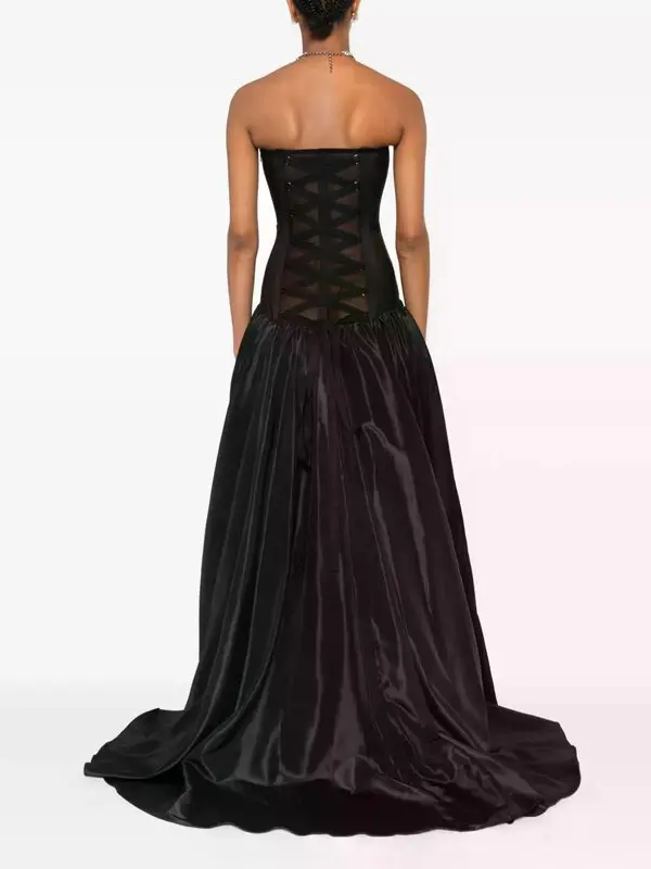 NISSA Corset Taffeta Gown
