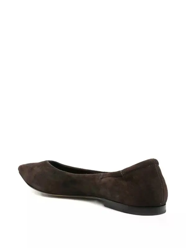 POMME D´OR Suede Pointed-toe Ballet Flats