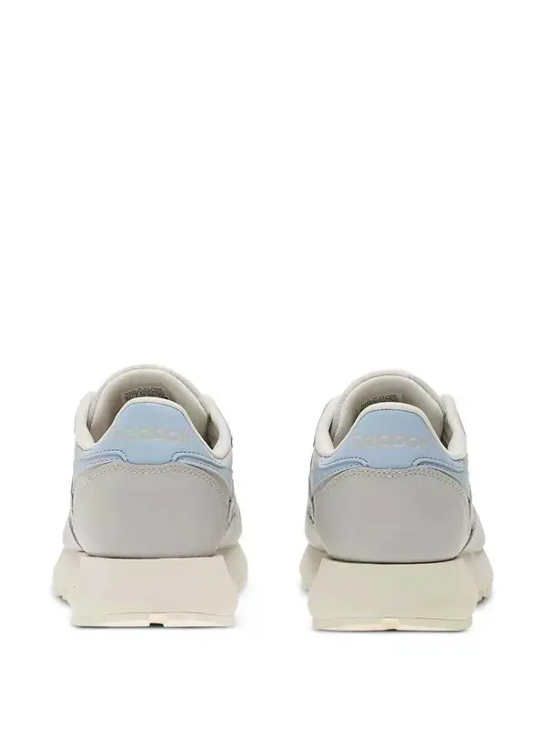 REEBOK Classic Leather Sneakers With Gold-tone Plaque - Neutrals