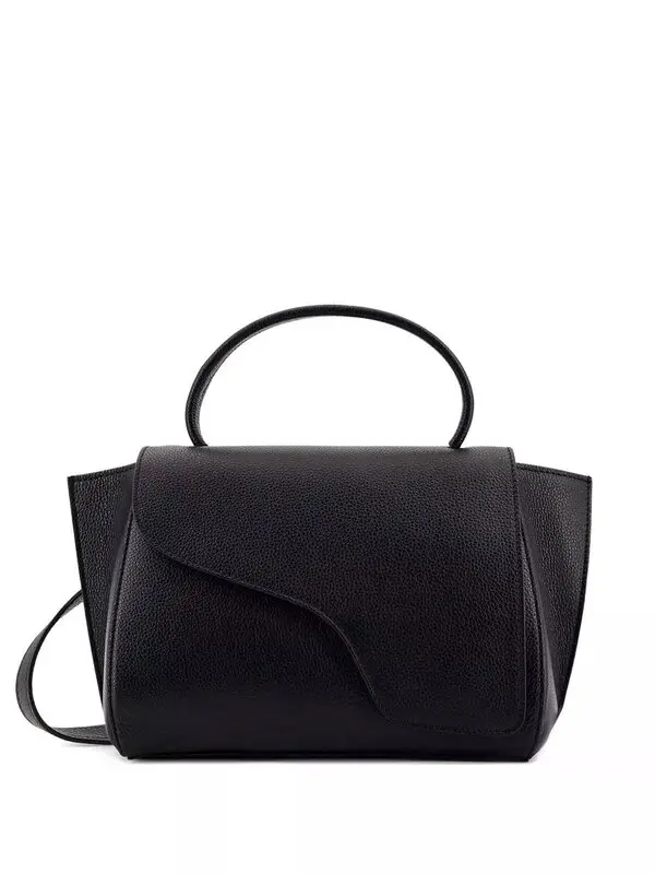 ATP ATELIER Curved-flap Handbag - Black