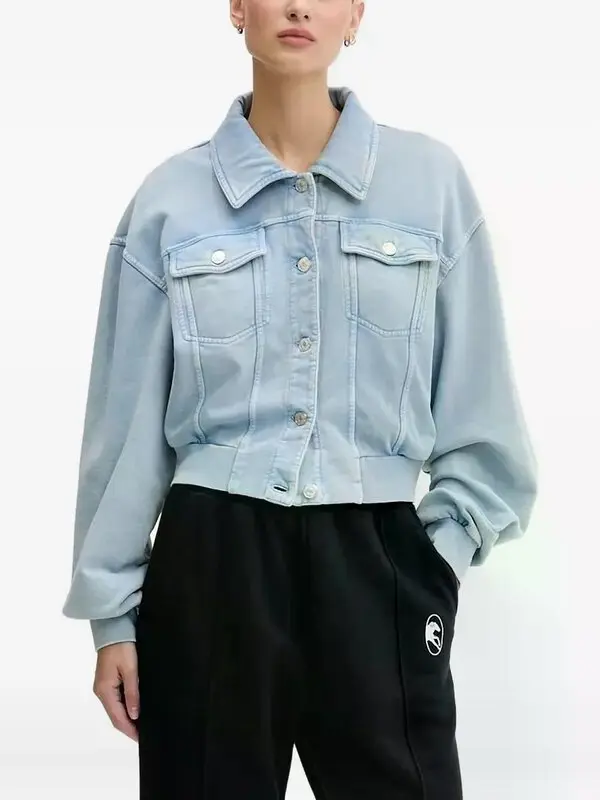 Moschino Cropped Denim Jacket