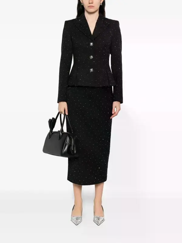 NISSA Embellished Midi Skirt
