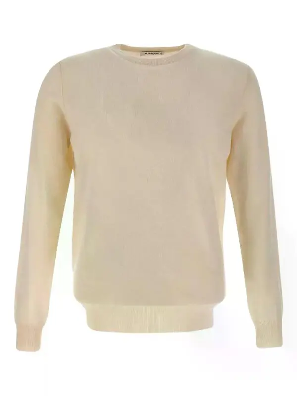KANGRA Crew Neck Wool Cashmere Blend Sweater