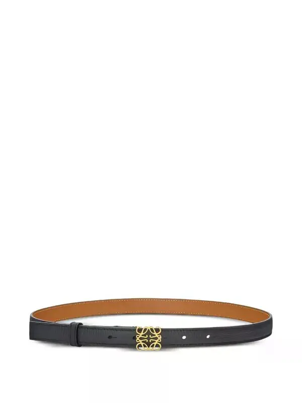 Loewe Leather Logo Plaque Belt - Blue