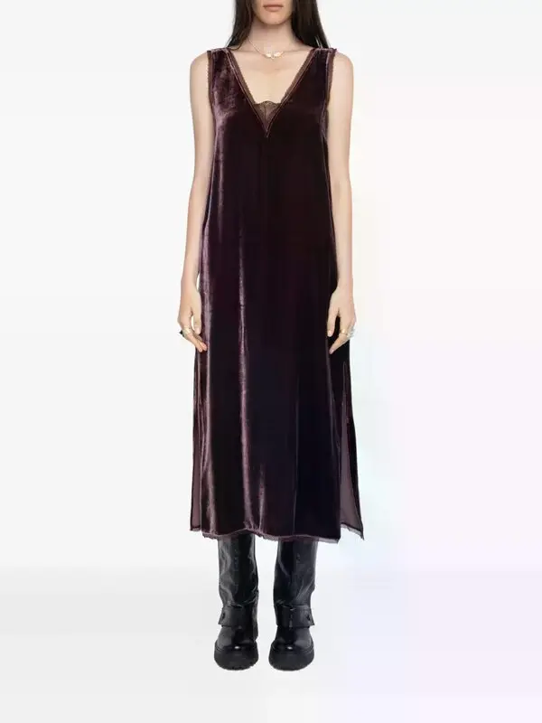 Zadig&Voltaire Lace-insert Midi Dress