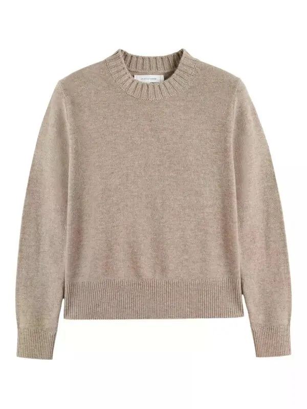 Chinti & Parker Round Neck Ribbed Hem Sweater
